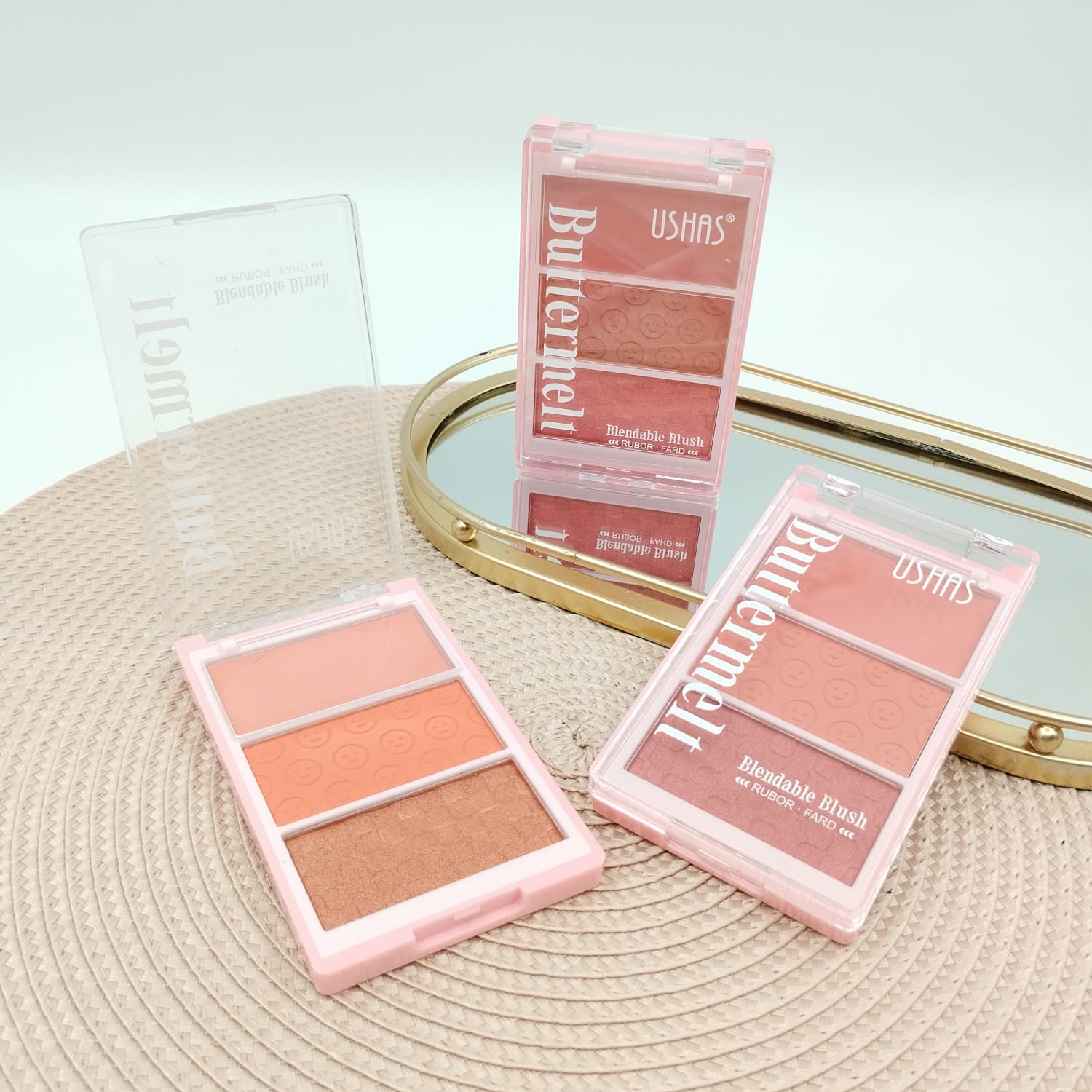 RUBOR 3 COLOR BUTTERMELT USHAS x1 UNI. UBL008B – Beautyfull2715