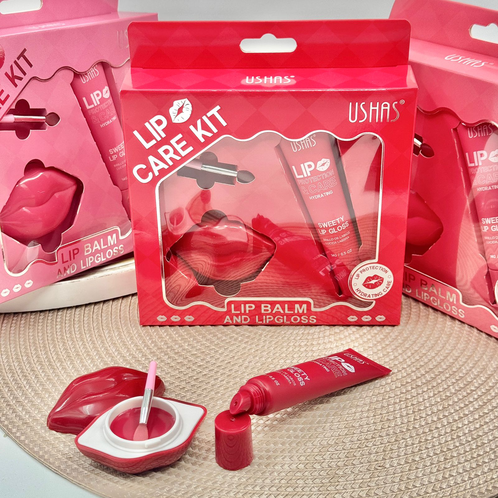 KIT LABIAL x3 Pcs USHAS US017AB – Beautyfull2715